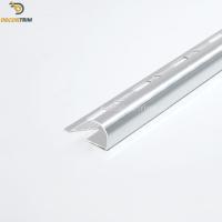 China 11mm Aluminum Tile Edge Protection Strip, Polish Silver Round Trim for Tiles 2.5m for sale