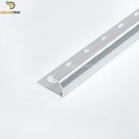 China 12mm Chrome Aluminum Tile Edge Trim 2.5m Aluminum Alloy 6063 Decorative Corner Strip for sale