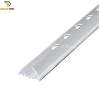China Anodize Matt Silver Metal Tile Trims Quarter Round Shape 2.5M Length ODM for sale