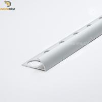 China Anodized Matt Satin Aluminum Tile Trim 10mm Round Edge 2.5m Length Alloy 6063 for sale
