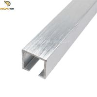 China Aluminum U Channel Strip Trim 0.8mm Thickness Protective Decorative for sale