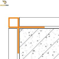 China Chrome Silver Aluminium Tile Trim Box Shape For Wall Corner SGS Certified for sale