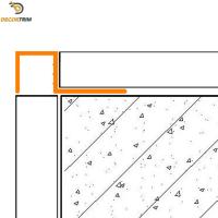 China Wall External Aluminium Tile Trim Box Edge Matt Silver Color OEM ODM for sale