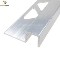 China Wall External Aluminium Tile Trim Box Edge Matt Silver Color OEM ODM for sale
