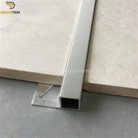 China Anodizing Matt Silver 10mm Box Tile Trim For Tile Corner Decoration for sale