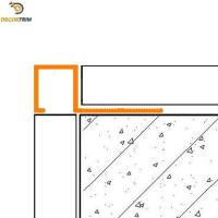 China Aluminum Tile Edge Trim 10x10mm Square Matt Satin 2.5m for Tile Edging Protection for sale