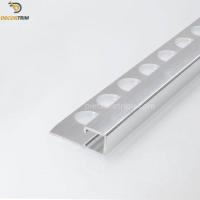 China Square Box Section Metal Tile Trims For Tile Edging Protection OEM ODM for sale