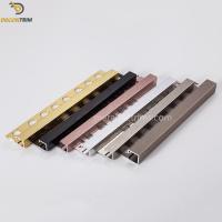 China Aluminum 10mm Square Edge Tile Trim 2.5m for Tile Edging Protection for sale