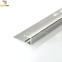 China Square Box Section Metal Tile Trims For Tile Edging Protection OEM ODM for sale