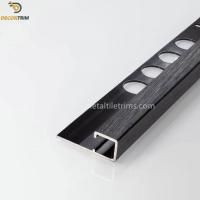 China Aluminum 10mm Square Edge Tile Trim 2.5m for Tile Edging Protection for sale
