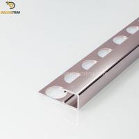 China Square Box Section Metal Tile Trims For Tile Edging Protection OEM ODM for sale