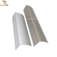 China Aluminum Bullnose Edge Trim , Tile Step Edging Strip Screw Install for sale