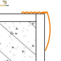 China Aluminum Bullnose Edge Trim , Tile Step Edging Strip Screw Install for sale