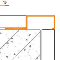 China Aluminum Box Shape Stair Nosing Tile Trim 24x12mm 2.5m for Edge Protection for sale