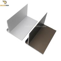 China Aluminum F Shape Stair Nose Trim 8mm Height Heavy Duty Tile Edge Protector for sale