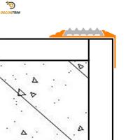 China Non Skid Stair Tread Edge Protector , Anodized Tile Step Edge Strip for sale