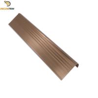 China Aluminum Stair Nosing Tile Trim 40x25mm Rose Gold Bullnose Edge Protector for sale
