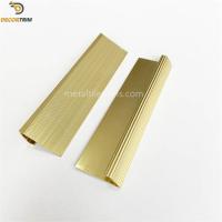 China Single Edge Carpet Transition Strip Fluted Curved Shape 8.4mm Size for sale