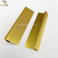China Fluted Edge Curved Carpet Transition Strip Aluminum Alloy 6063 Material for sale