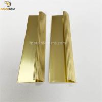 China Single Edge Carpet Transition Strip Fluted Curved Shape 8.4mm Size for sale