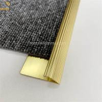 China Single Edge Carpet Transition Strip Fluted Curved Shape 8.4mm Size for sale