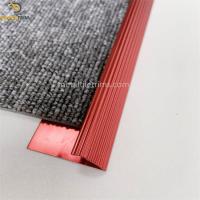 China Fluted Vinyl To Carpet Transition Strip Shiny Red Decorative for sale