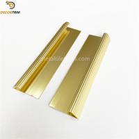 China Single Edge Carpet Transition Strip Fluted Curved Shape 8.4mm Size for sale