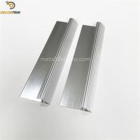 China Aluminum 6063 Curved Edge Carpet to Vinyl Transition Strip 27.2mm Width 3m Length for sale
