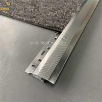China Z Bar Flooring To Carpet Transition Strip Shiny Silver With Nails for sale