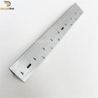 China Aluminum Curved Carpet Transition Strip Glossy Silver 9mm×3000mm for sale