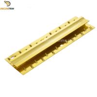 China Anodized Gold Carpet Transition Strip 0.8mm Thickness With Naplock for sale