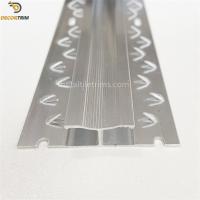 China Aluminum Carpet Door Bar Trim Anodized Shiny Silver 3000mm Length ODM for sale
