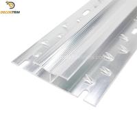 China Aluminum Carpet Edging Strip 7mm Silver Alloy 6063 T5 Floor Trim 3m for sale