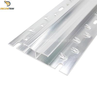 China Aluminum Carpet Door Bar Trim Anodized Shiny Silver 3000mm Length ODM for sale