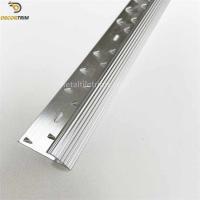 China High Glossy Silver Carpet Transition Strip Aluminum Material Single Side With Nails for sale
