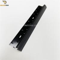 China Anodized Black Carpet Edge Transition Strip Trim 7.7mm Thickness for sale