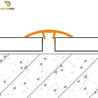 China 29.2mm Width Floor Transition Strip Aluminum Alloy 6063 Material for sale