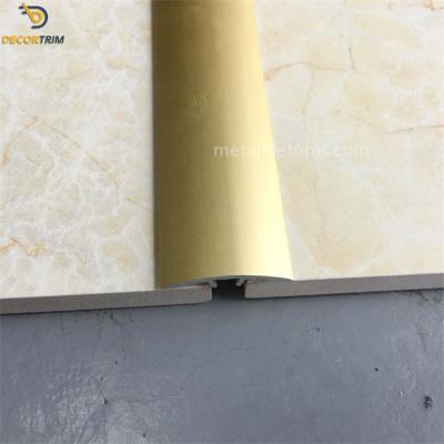 China Matt Light Gold Aluminum Floor Threshold Strip 2500mm Length 29.2mm Width for sale