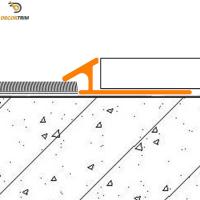 China 3/8'' Anodized Floor Transition Strip Aluminum 6063 Material for sale