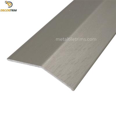 China Matt Bronze Floor Transition Strip 34.5mm Width 2500mm Length Aluminum Alloy 6063 T5 for sale