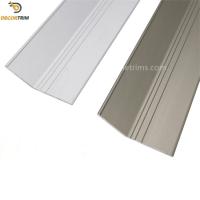 China 2500mm Floor Edging Trim , Same Height Floor Joining Strips Anodized Matt Silver for sale