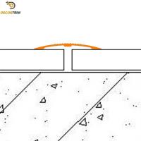 China Decorative Floor Transition Strip , Matt Silver Tile To Tile Transition Strips for sale