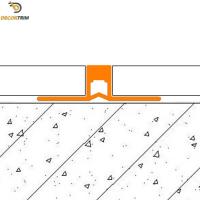 China PVC Grey Expansion Joint Profile For Absorbing Flooring Vibration for sale