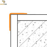 China Aluminum Wall Corner Edging Strip 21.9x21.9mm 1.5mm Thickness White Powder Coated for sale