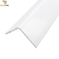 China Aluminum Wall Corner Edging Strip 21.9x21.9mm 1.5mm Thickness White Powder Coated for sale