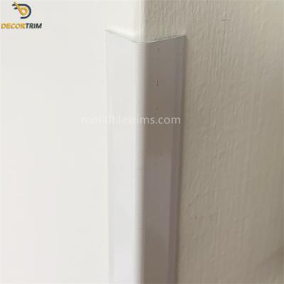 China Powder Coating Aluminum Corner Guard 15x15mm L Shape Wall Edge Protection Strip 1.1mm Thick 2.5m for sale