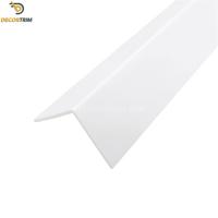 China Plastic PVC Wall Corner Protector Strips L Shape Pure White 50mm Size for sale