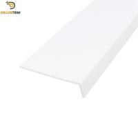 China 90 Degree Corner Wall Protector Strip , PVC Wall Tile Trim Edging 2.5m Length for sale