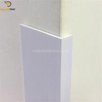 China 90 Degree Corner Wall Protector Strip , PVC Wall Tile Trim Edging 2.5m Length for sale