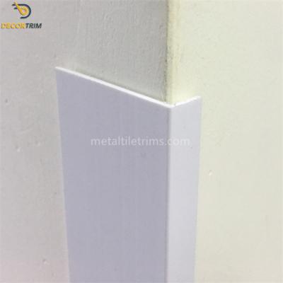 China 90 Degree Corner Wall Protector Strip , PVC Wall Tile Trim Edging 2.5m Length for sale